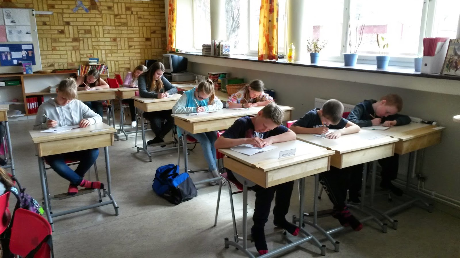 Åk 5 på Gillberga skola: Nya platser i klassrummet